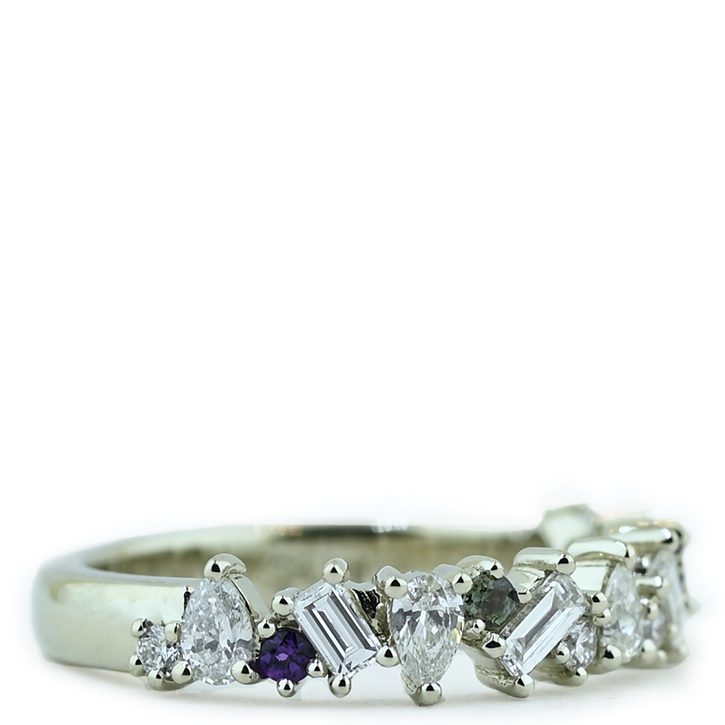 Whimsical Diamond Wedding Band | Abby Sparks Jewelry