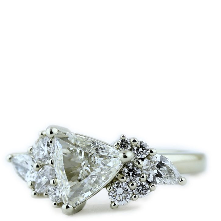 Trillion Cut Diamond Engagement Ring | Abby Sparks Jewelry