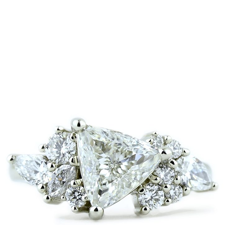 Trillion Cut Diamond Engagement Ring | Abby Sparks Jewelry